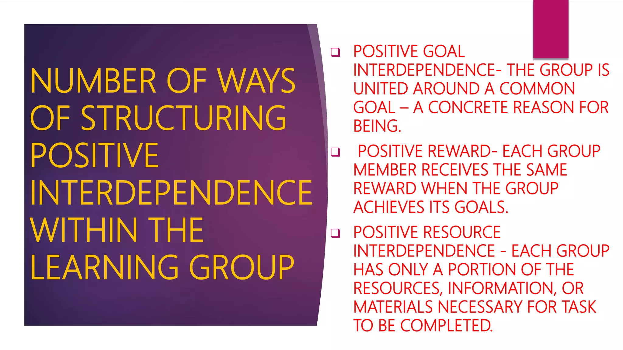 MODULE 8: COOPERATIVE LEARNING BASED APPROACH | PPT