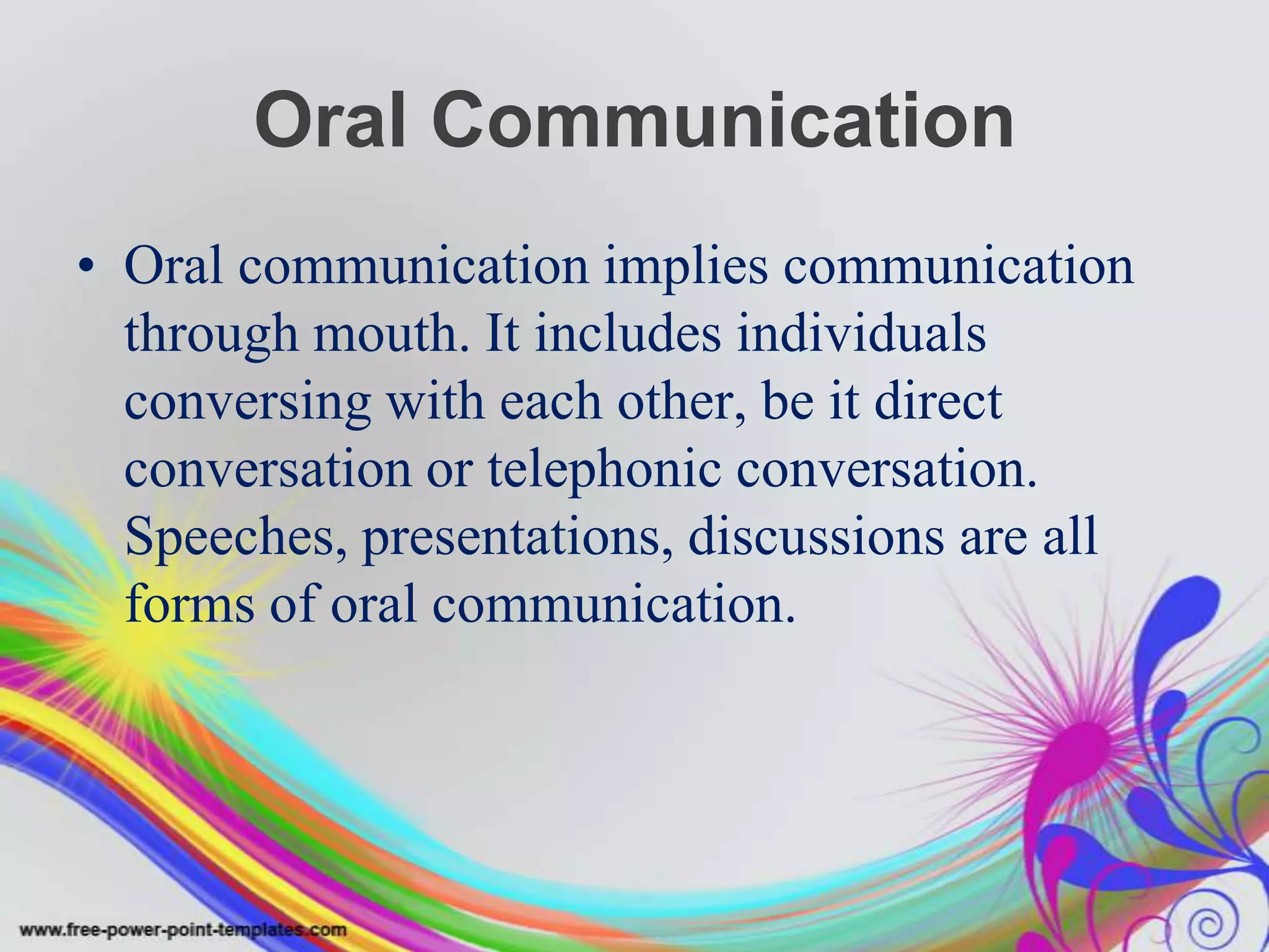 Verbal Communication | PPTX