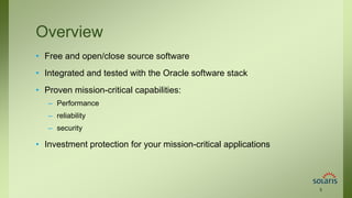 Solaris Operating System - Oracle | PPTX