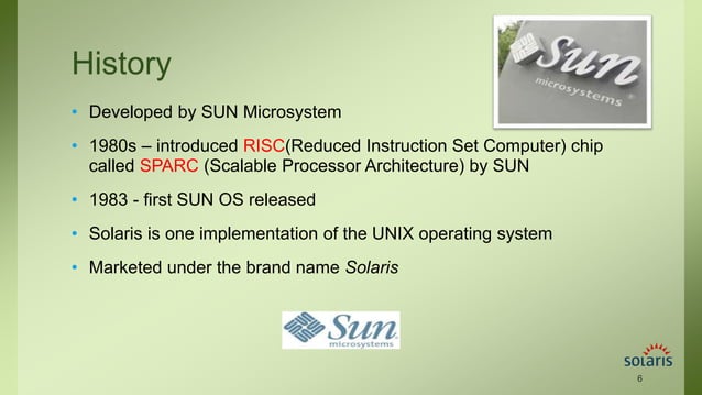 Solaris Operating System Oracle Pptx Operating Systems Computer