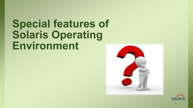 Solaris Operating System Oracle Ppt