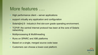 Solaris Operating System - Oracle | PPT