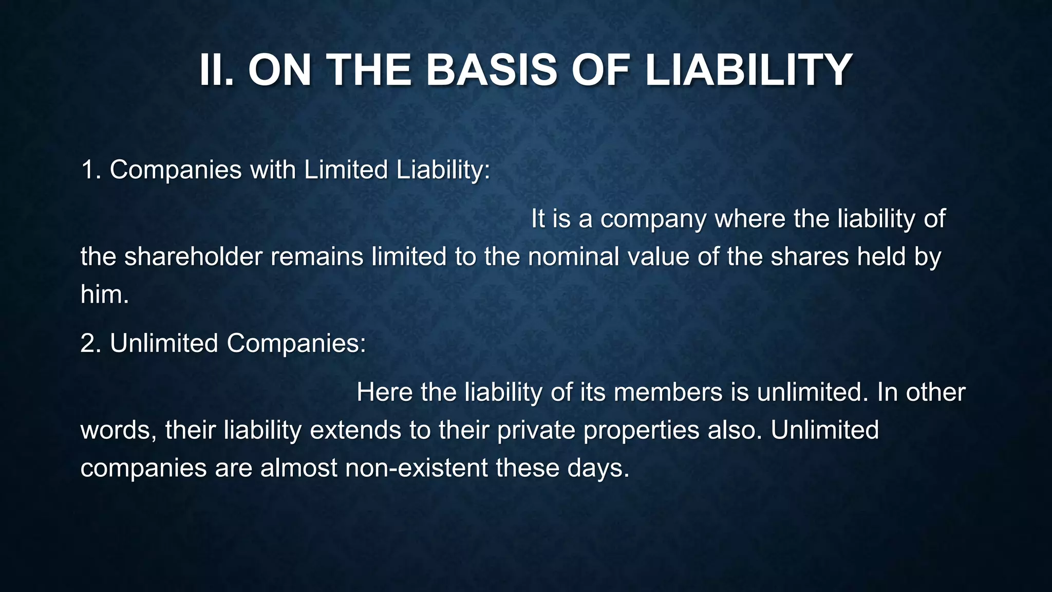 Types of companies | PPTX