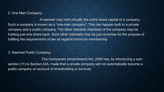 Types of companies | PPTX