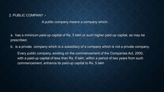Types of companies | PPTX