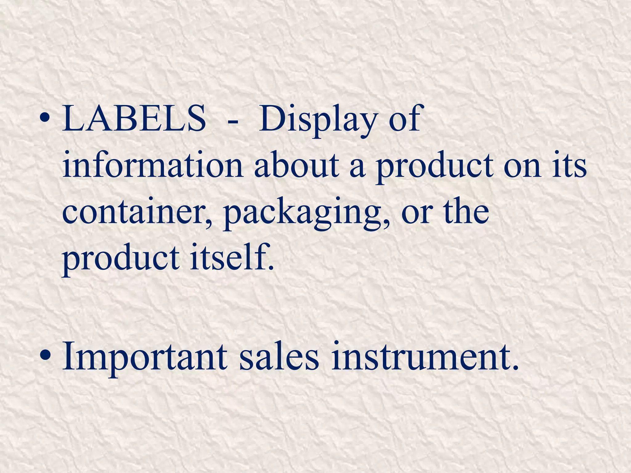 Labelling'-marketing | PPTX
