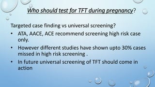 Thyroid disorder in pregnency | PPTX