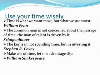 Time Management in daily life and business.pptx