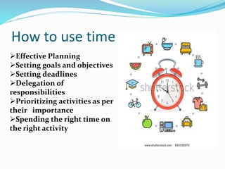 Time Management in daily life and business.pptx