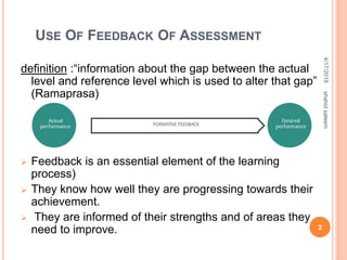feedback of assessment | PPT