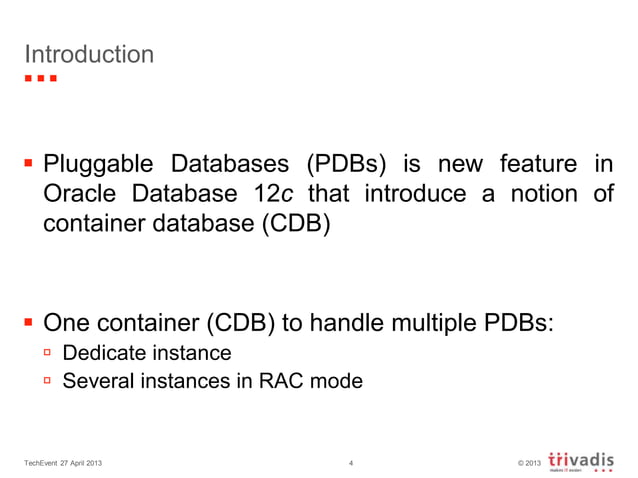 Presentation 12c pdb | PDF