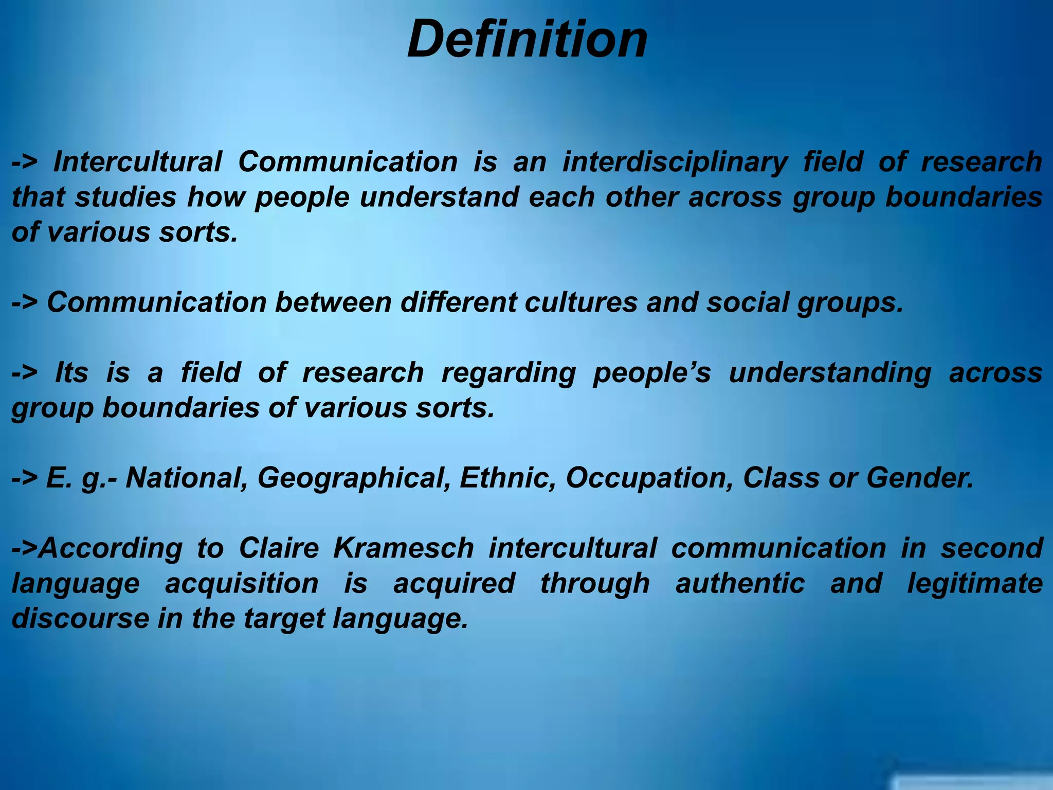Intercultural Communication | PPTX