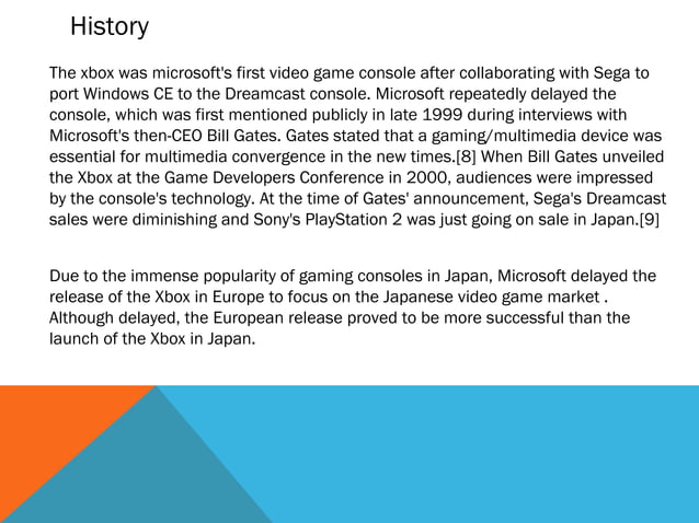 XBOX Presentation | PPT