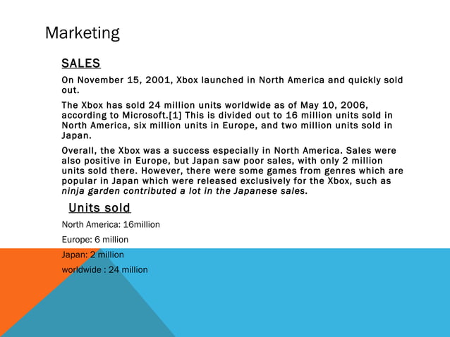 XBOX Presentation | PPT