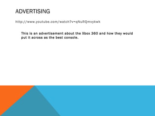 XBOX Presentation | PPT