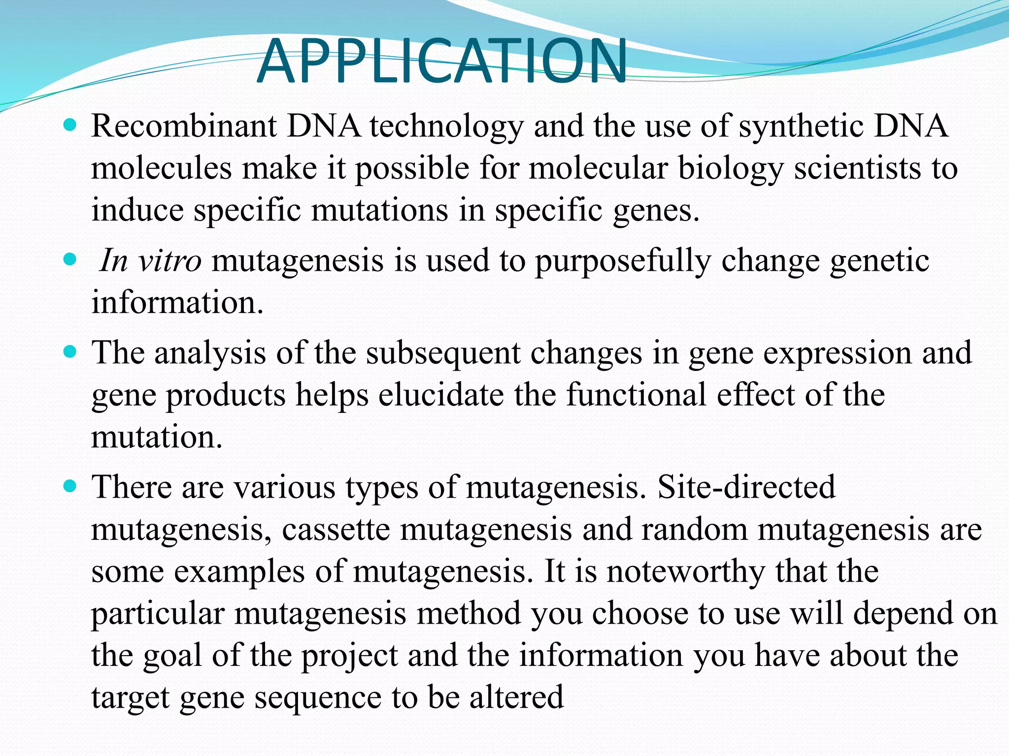 mutagenesis | PPTX