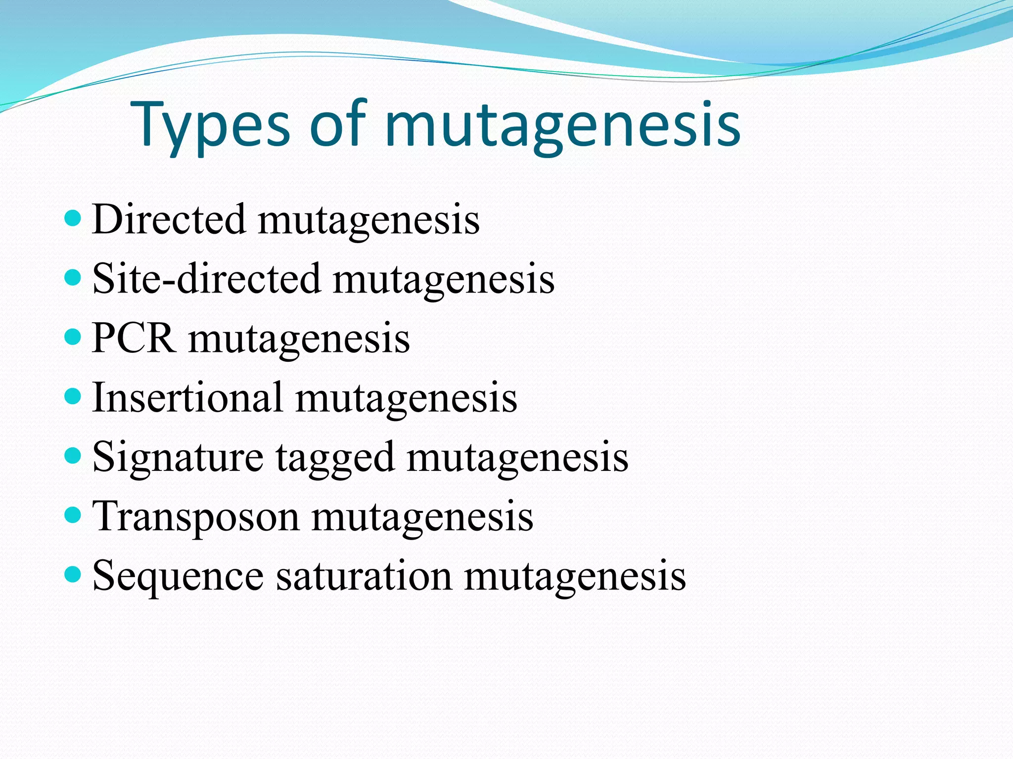 mutagenesis | PPTX