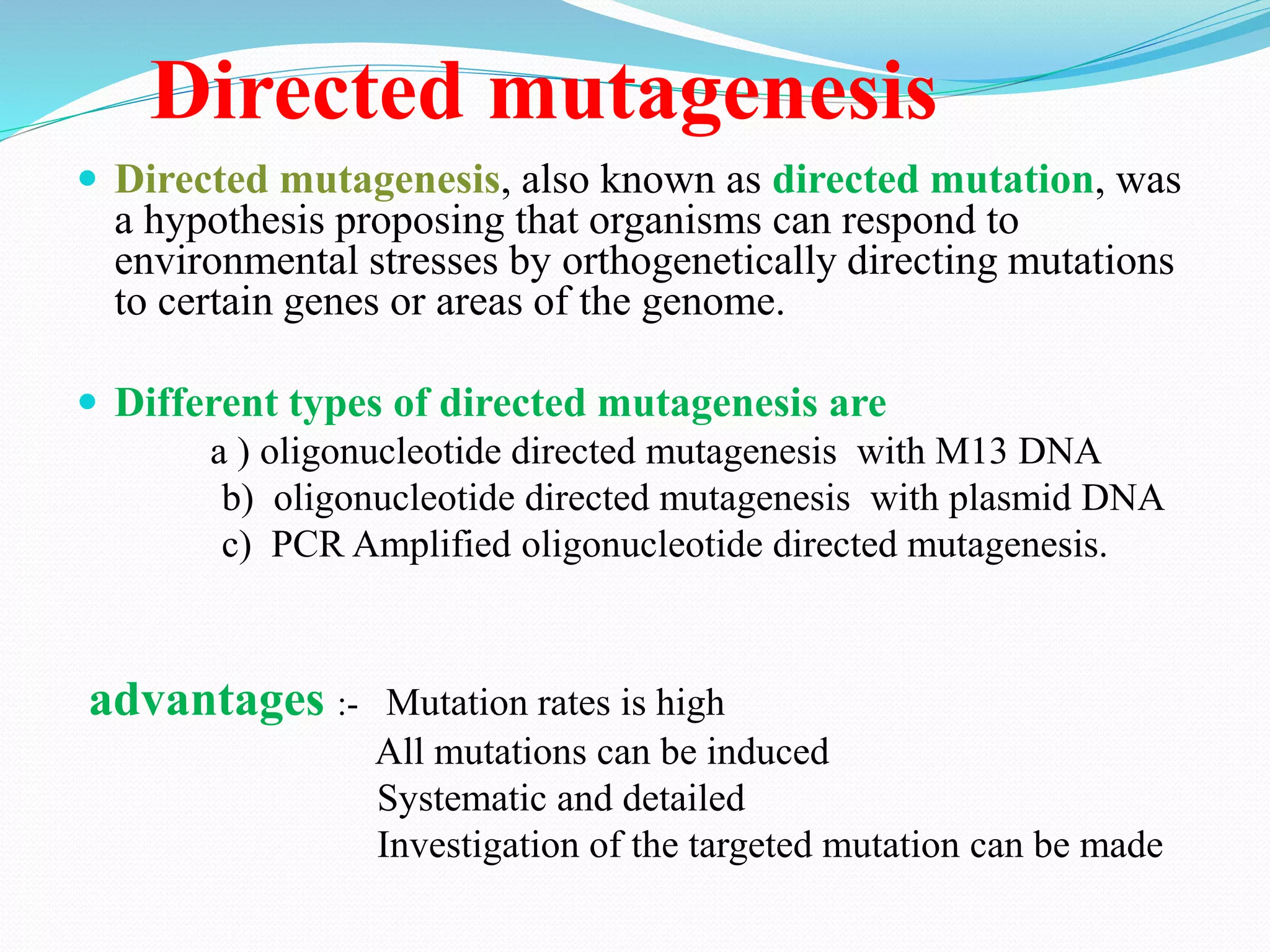 mutagenesis | PPTX
