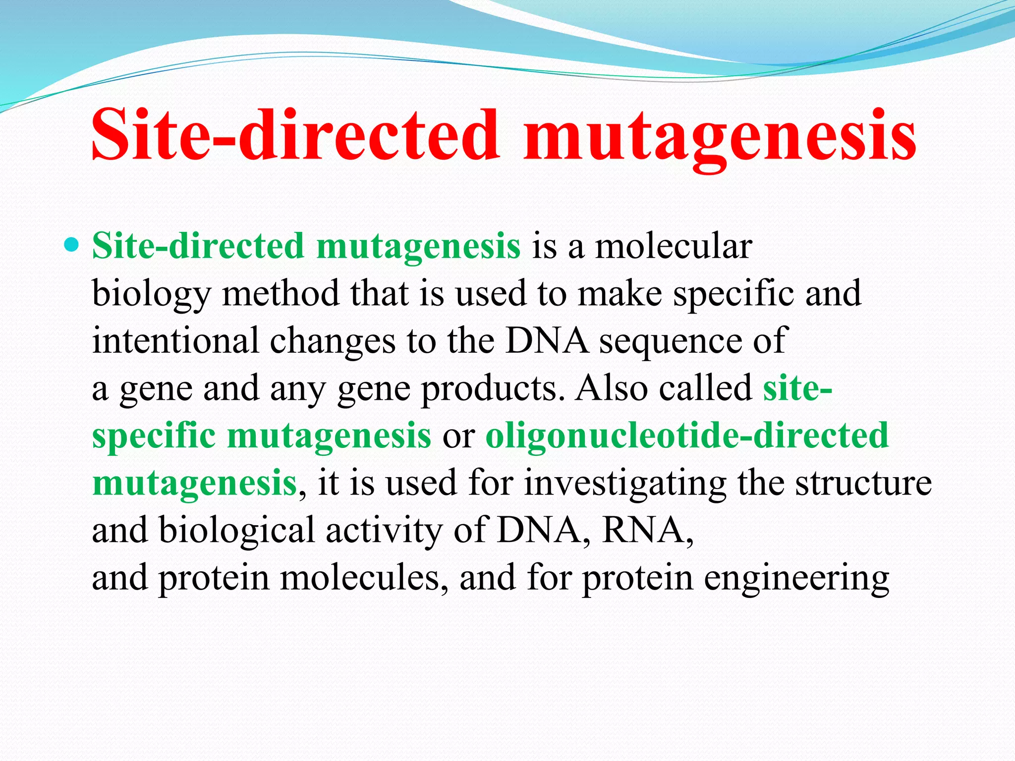 mutagenesis | PPTX