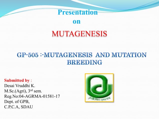 mutagenesis | PPTX | Chemistry | Science