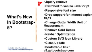 What's New in Bootstrap 5 | PPTX
