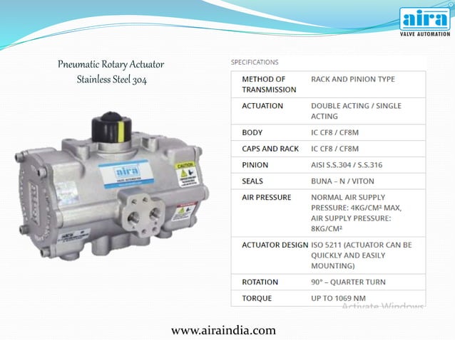 Types of Pneumatic Actuators | PPTX