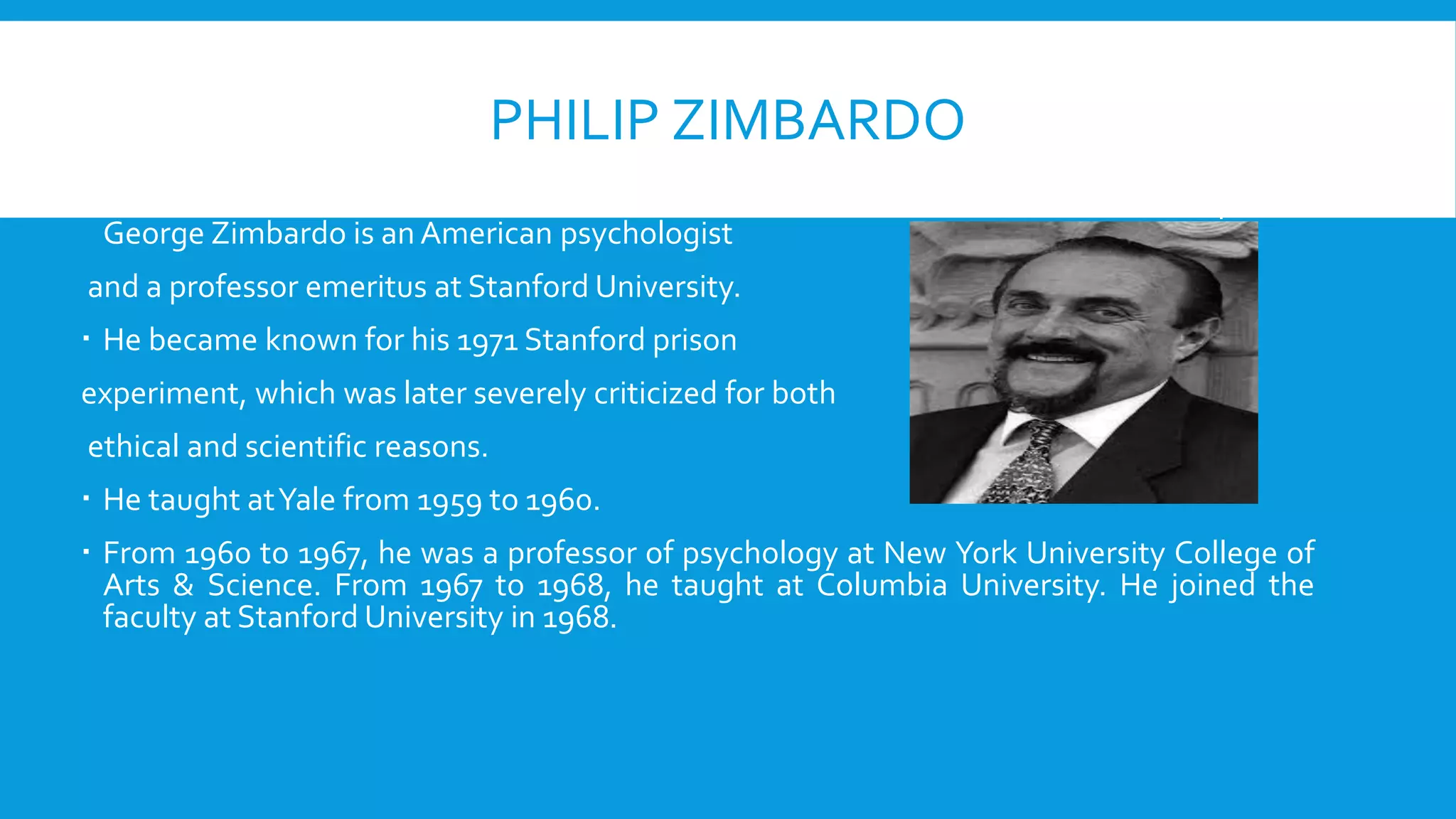 Philip zimbardo psychologist | PPT