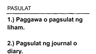 Gamit ng wika sa lipunan. | PPTX