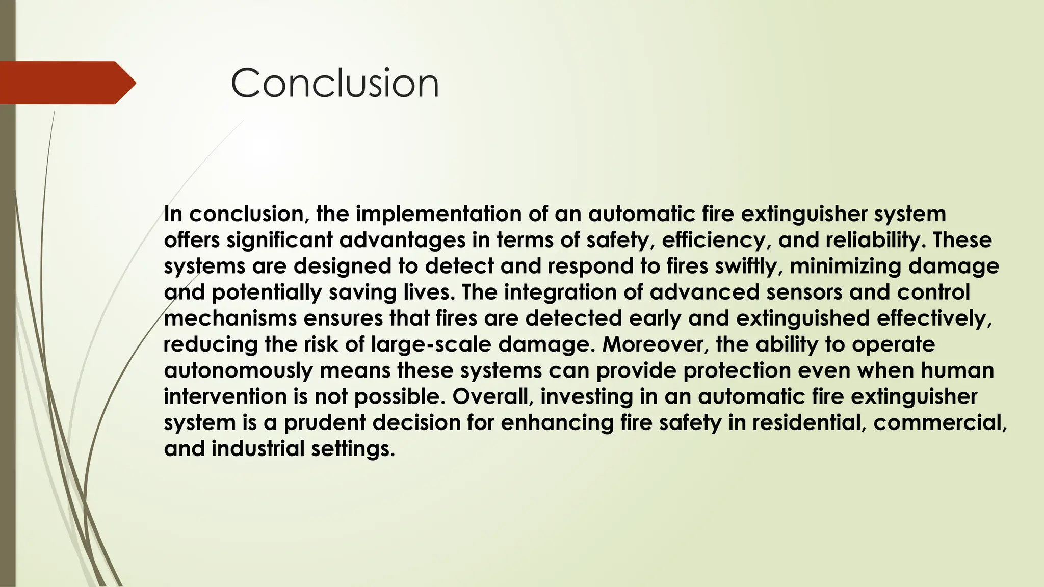Automatic fire extinguisher using Arduino | PPTX