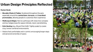 Bryant Park case studyy in terms of urban design | PDF