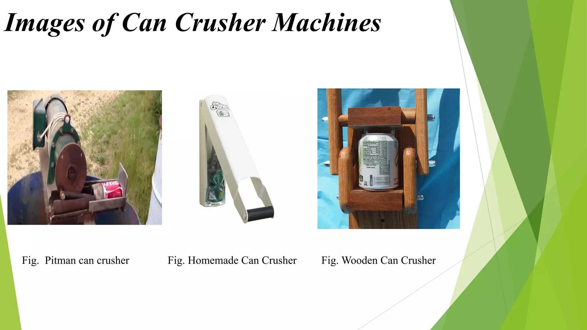 Design and Construction of A Can Crusher Machine | PDF