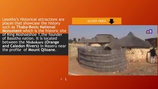 Places of attraction in Lesotho by 0032. | PPT