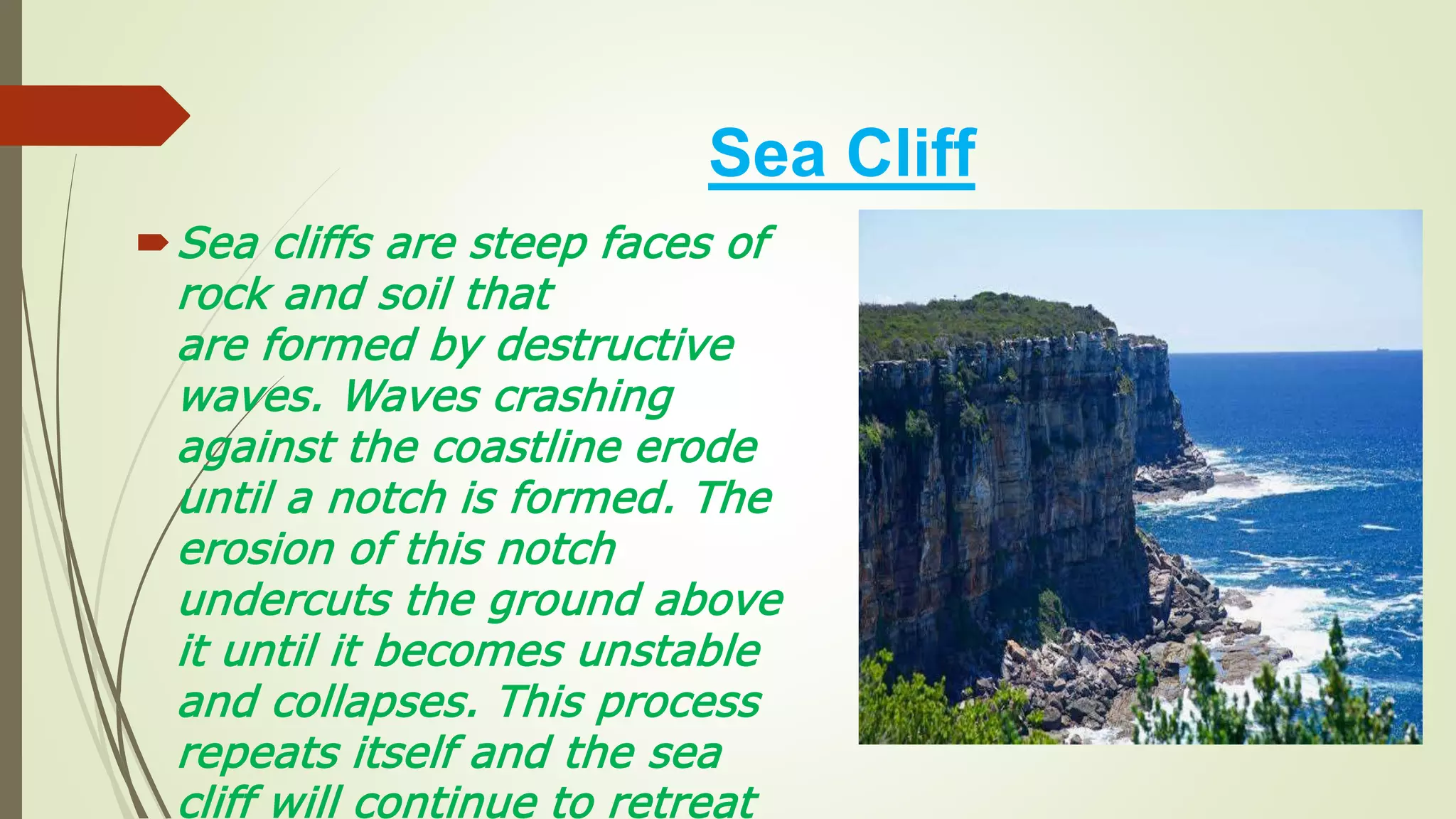 Coastal land forms .erosional and depositional landforms | PPTX