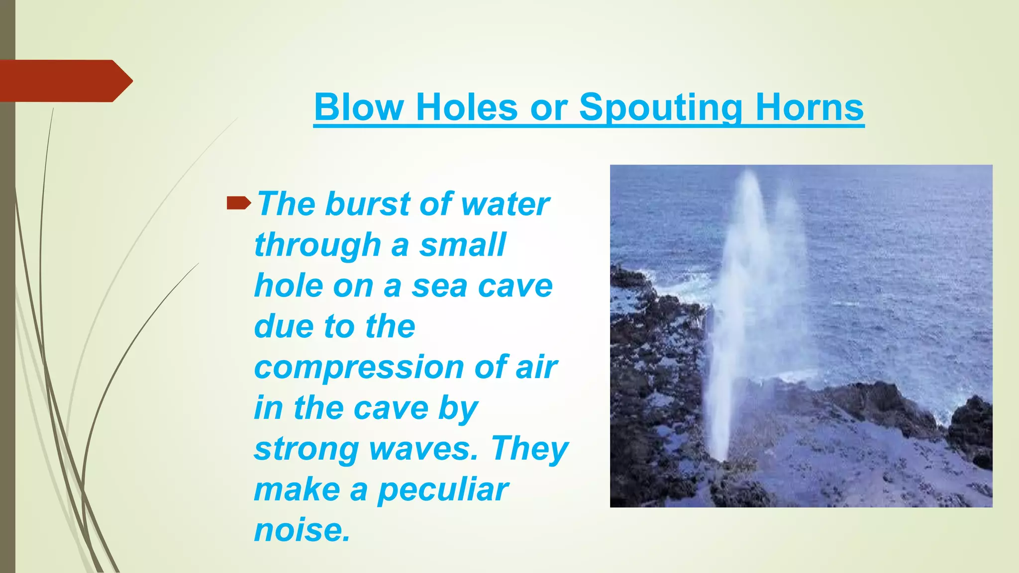 Coastal land forms .erosional and depositional landforms | PPTX