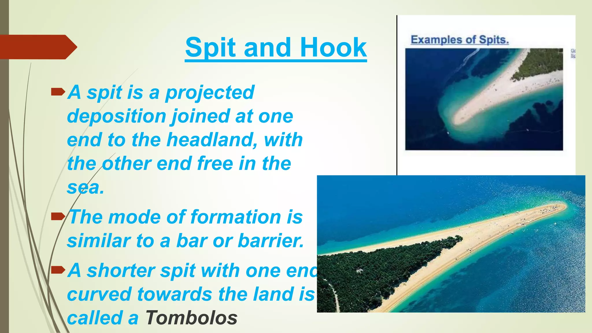 Coastal land forms .erosional and depositional landforms | PPTX