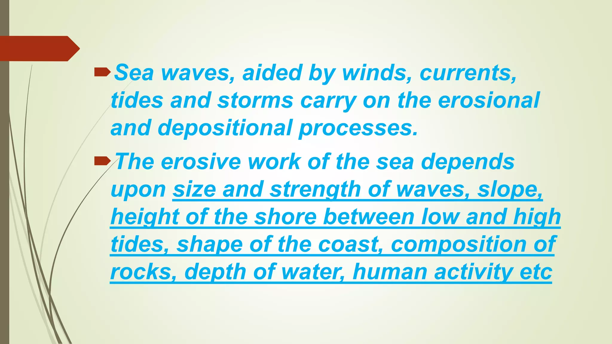 Coastal land forms .erosional and depositional landforms | PPTX