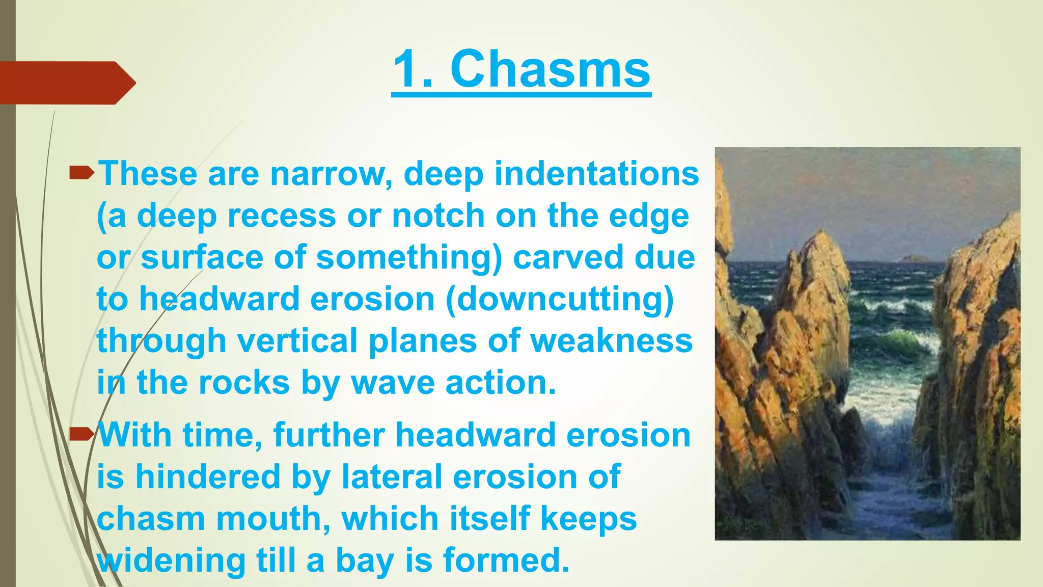 Coastal land forms .erosional and depositional landforms | PPTX