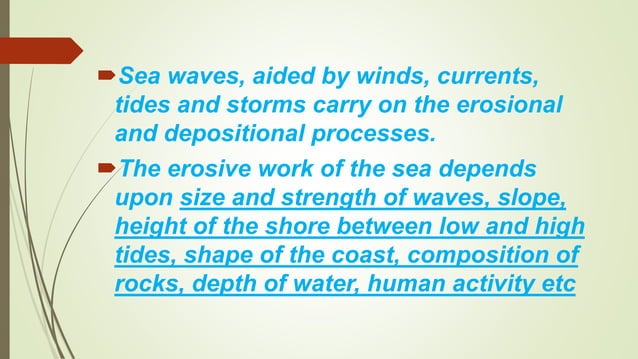 Coastal land forms .erosional and depositional landforms | PPTX