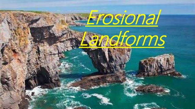 Coastal land forms .erosional and depositional landforms | PPTX