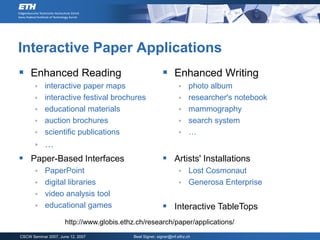 iPaper@GlobIS - Interactive Paper Research | PPT
