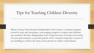 Tips for Teaching Children Diversity | PPT