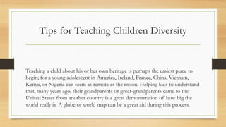 Tips for Teaching Children Diversity | PPT