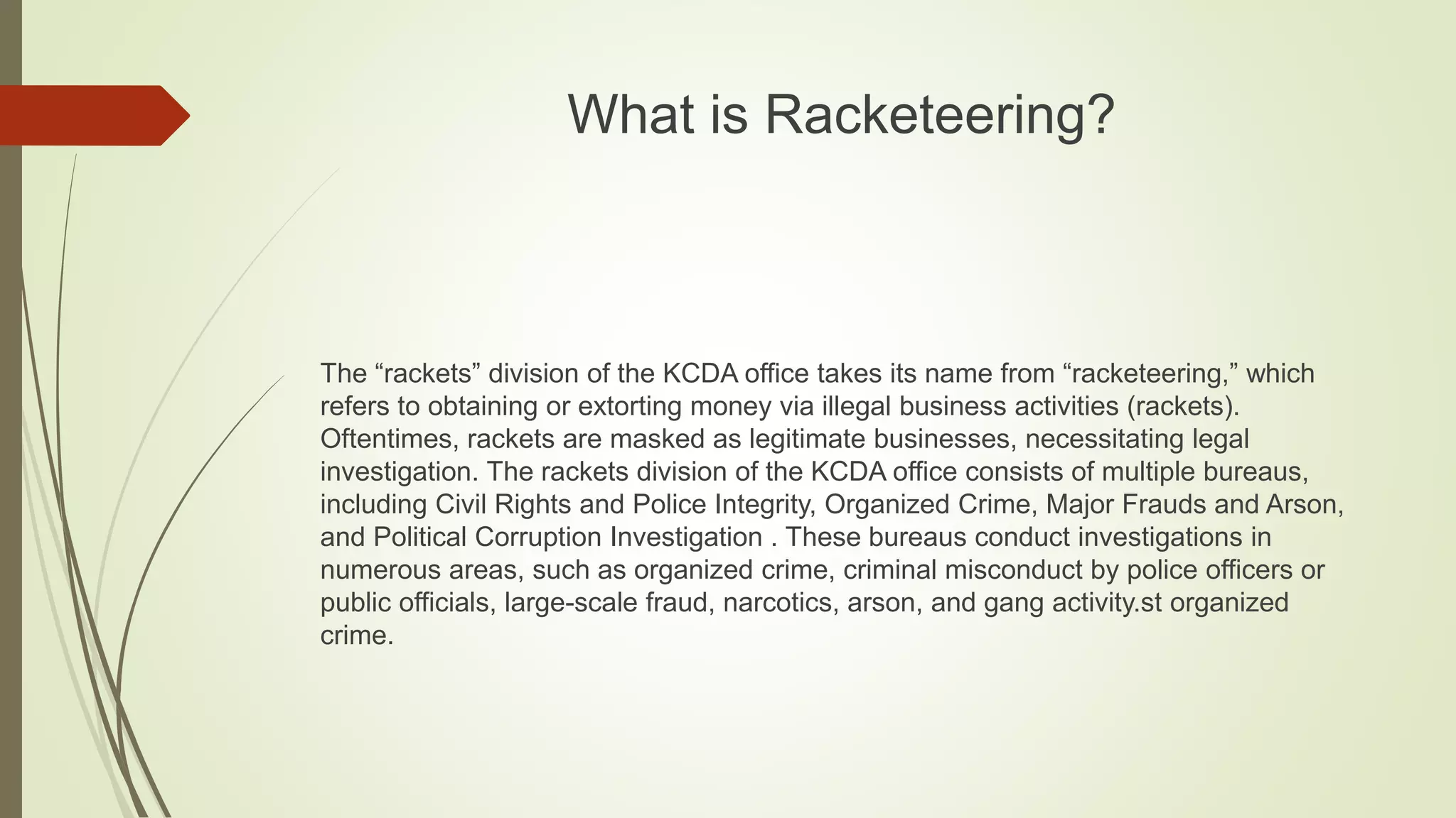 What is Racketeering? | PPTX