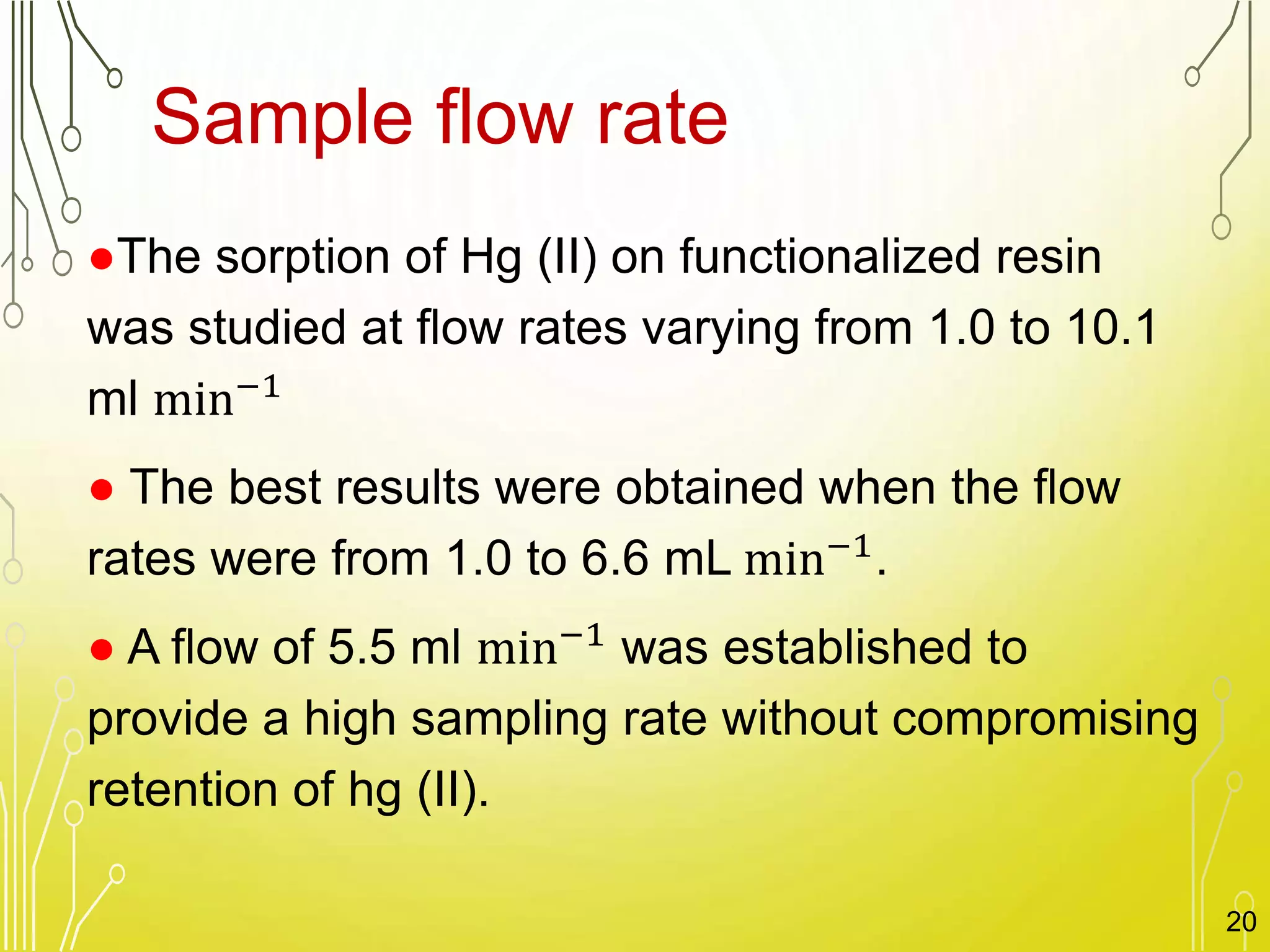 Solid phase extraction & cold vapor atomic absorption spectrometry | PPTX