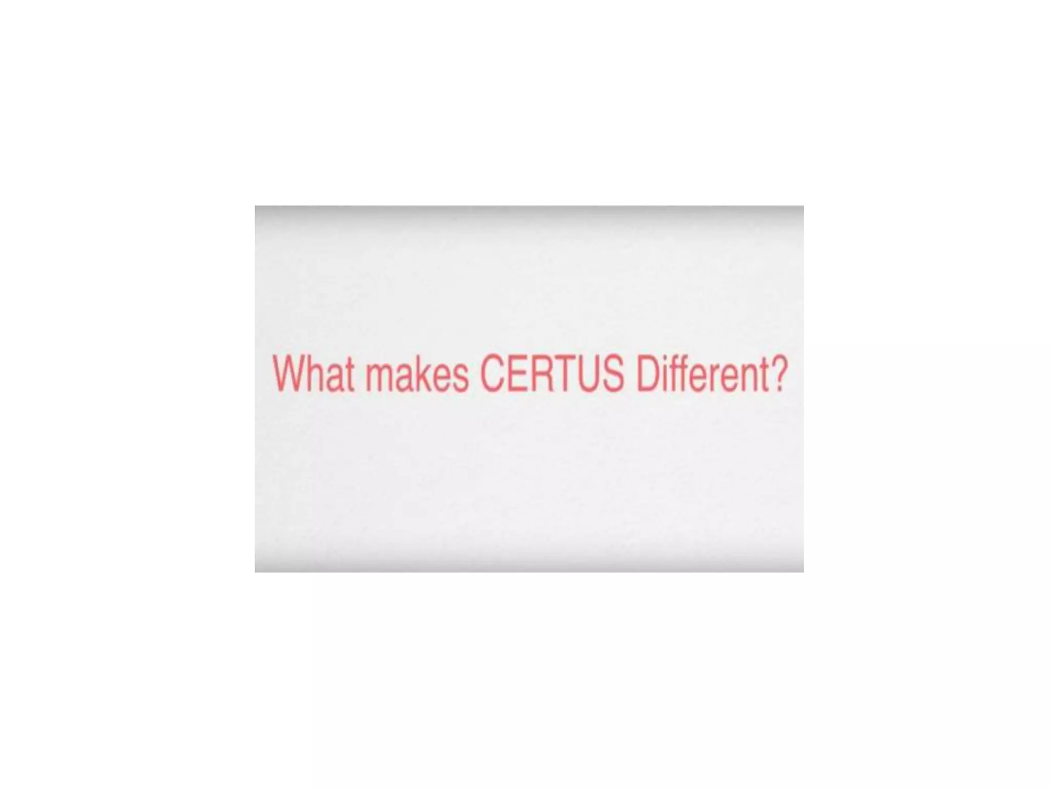 Team CERTUS: Data Analytics | PPT