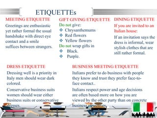 Intercultural communication in Italy | PPT