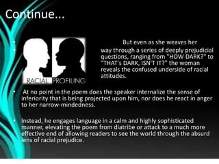 Brief overview of poem 'Telephonic conversation'. | PPTX