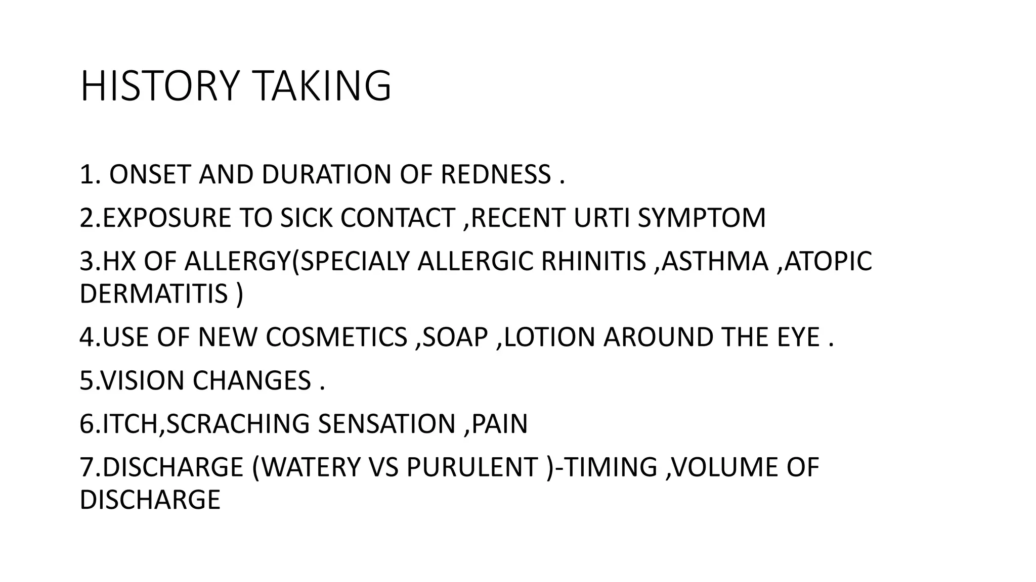 APPROACH TO RED EYE -DIAGNOSIS AND TREATMENT | PPTX