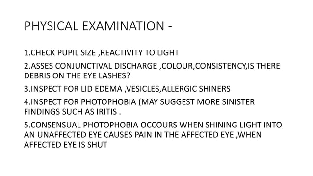 APPROACH TO RED EYE -DIAGNOSIS AND TREATMENT | PPTX | Eye and Vision ...