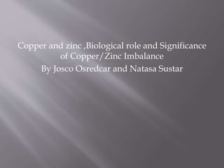 bioinorganic chemistry of copper | PPTX